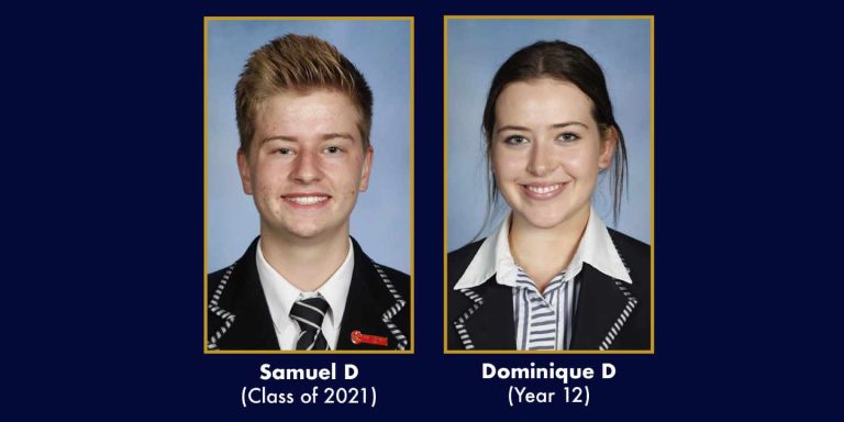 Samuel Dyer (2021) and Dominique D (Year 12) announced as a finalist ...